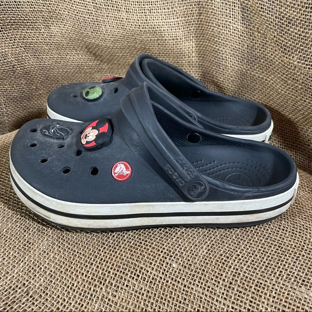 Crocs Classic Clog Black Mickey Alien Slip On Shoe - Gem